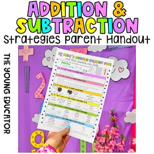 Addition and Subtraction Progressions Parent Handout / Additive ...