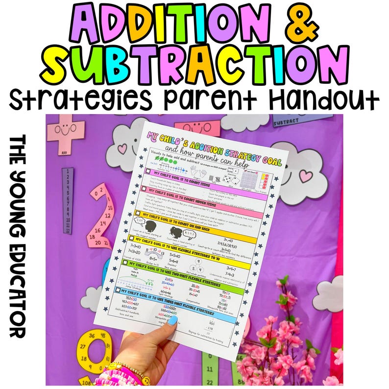 Addition and Subtraction Progressions Parent Handout / Additive ...