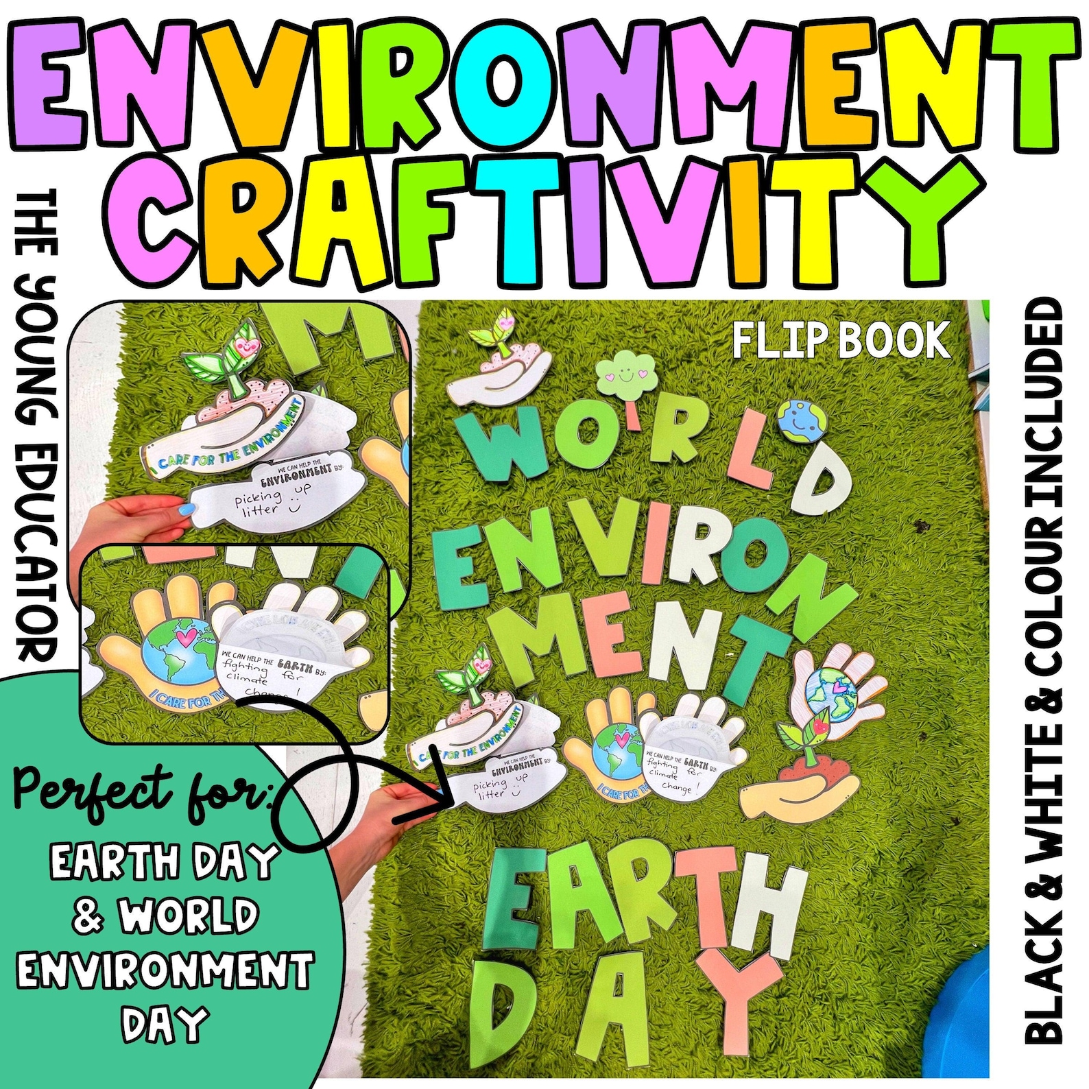 Earth Day / World Environment Day / Craft / Craftivity Display ...