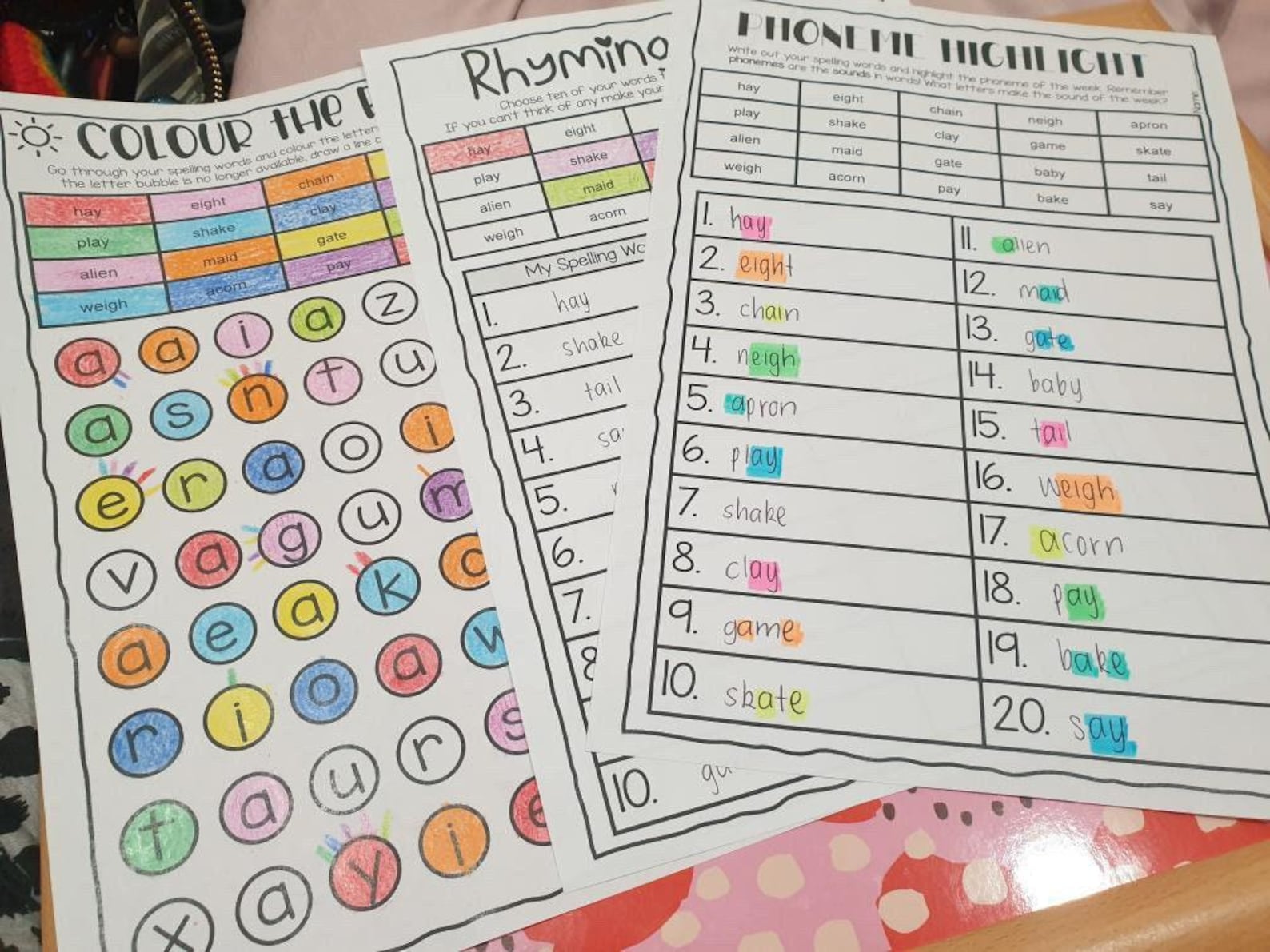 Word Work Booster Book - Spelling Activities for ANY List - Etsy