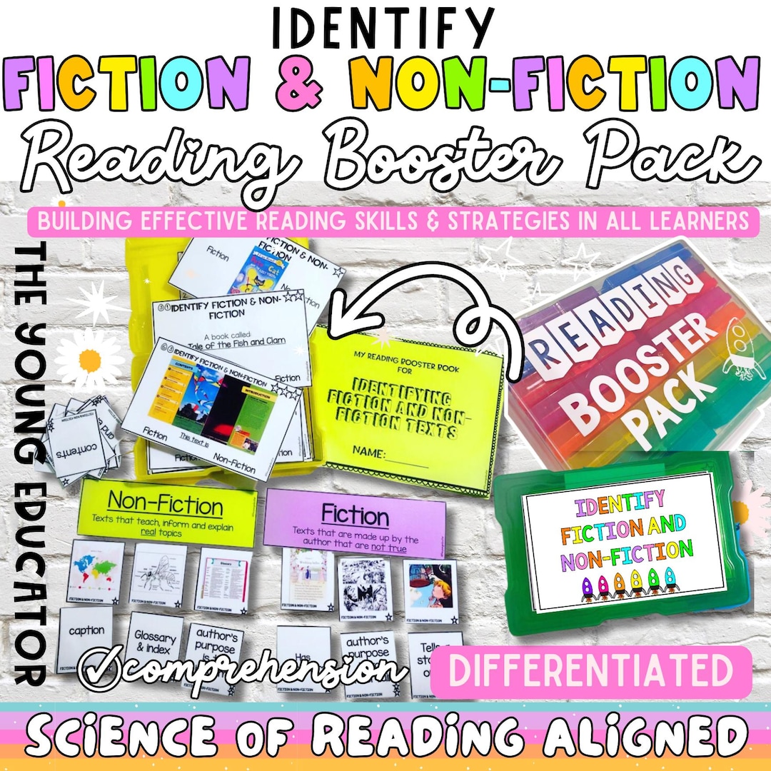 Identify Fiction and Non-fiction Reading Strategy - READING BOOSTER ...