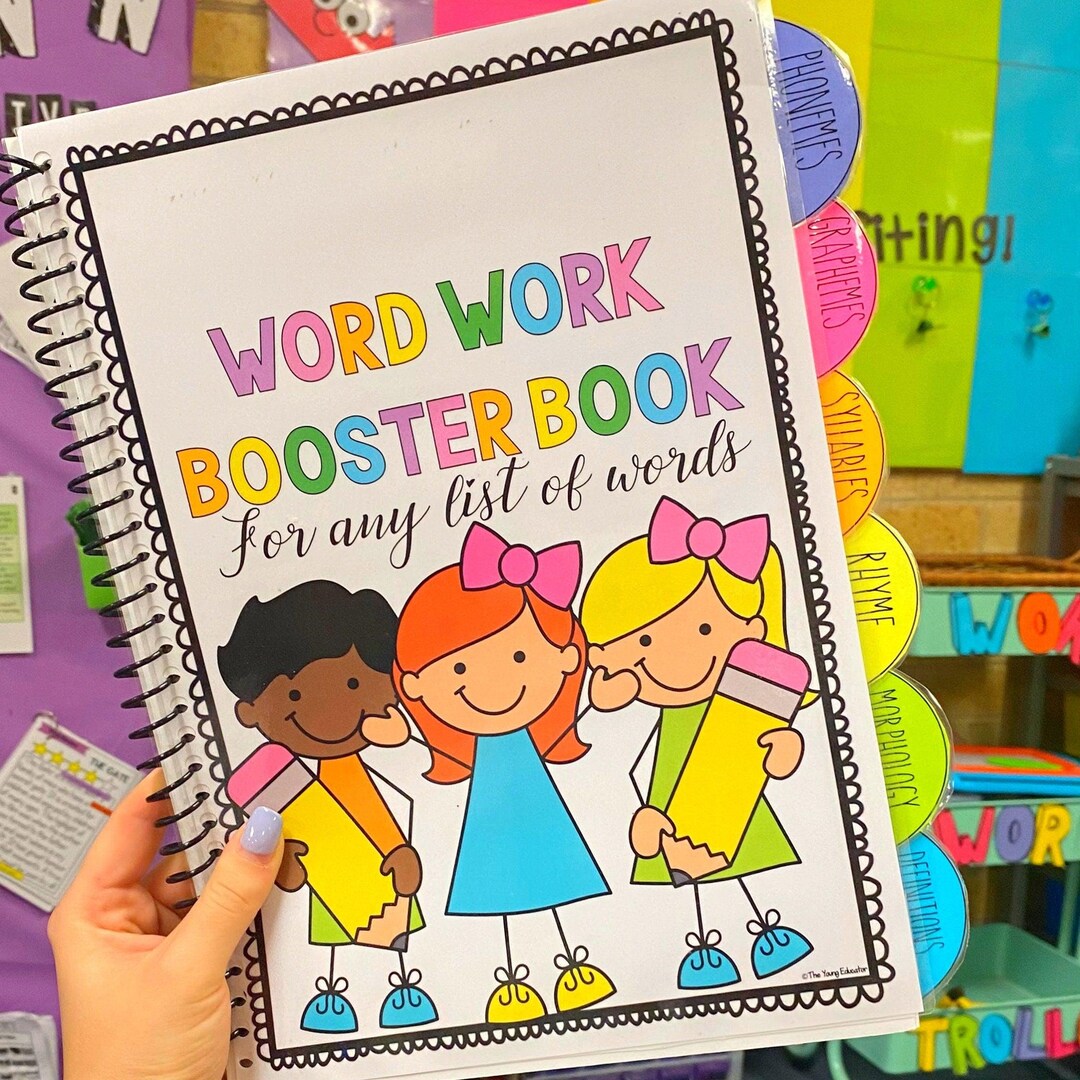 Word Work Booster Book - Spelling Activities for ANY List - Etsy