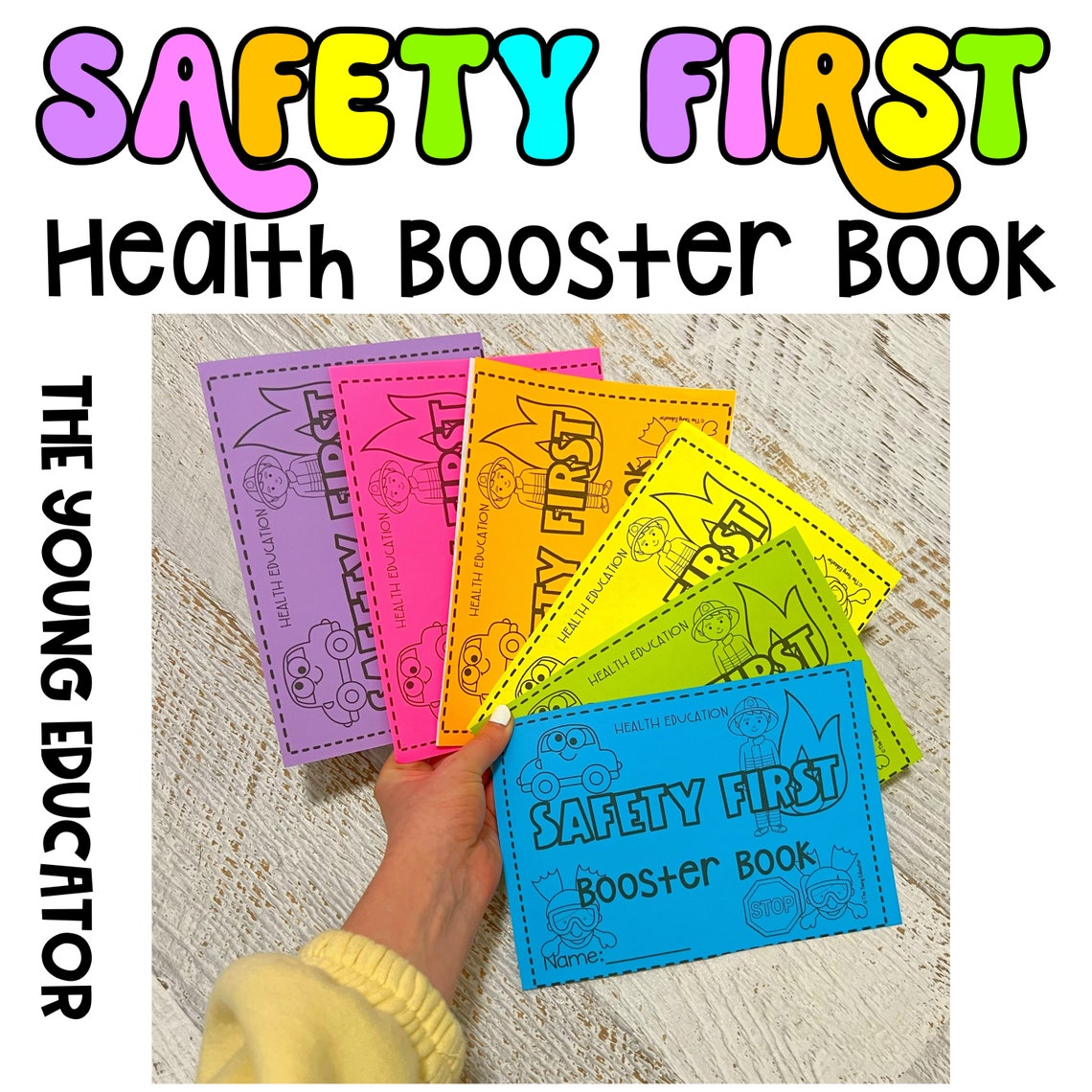 SAFETY FIRST Health Education Booster Book fire, Water, Lockdown ...