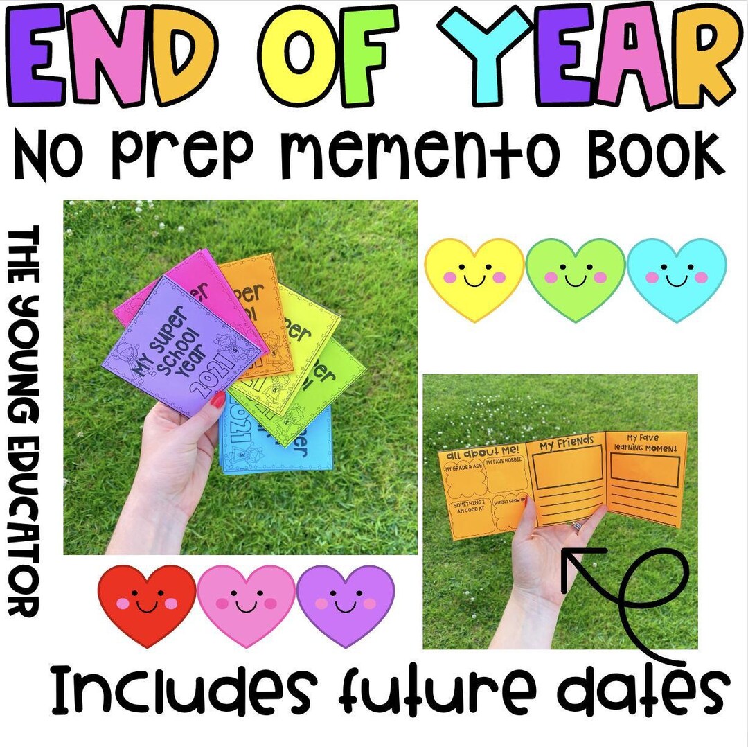 END OF YEAR - No Prep Memento Book - Student Memory Gift - Etsy
