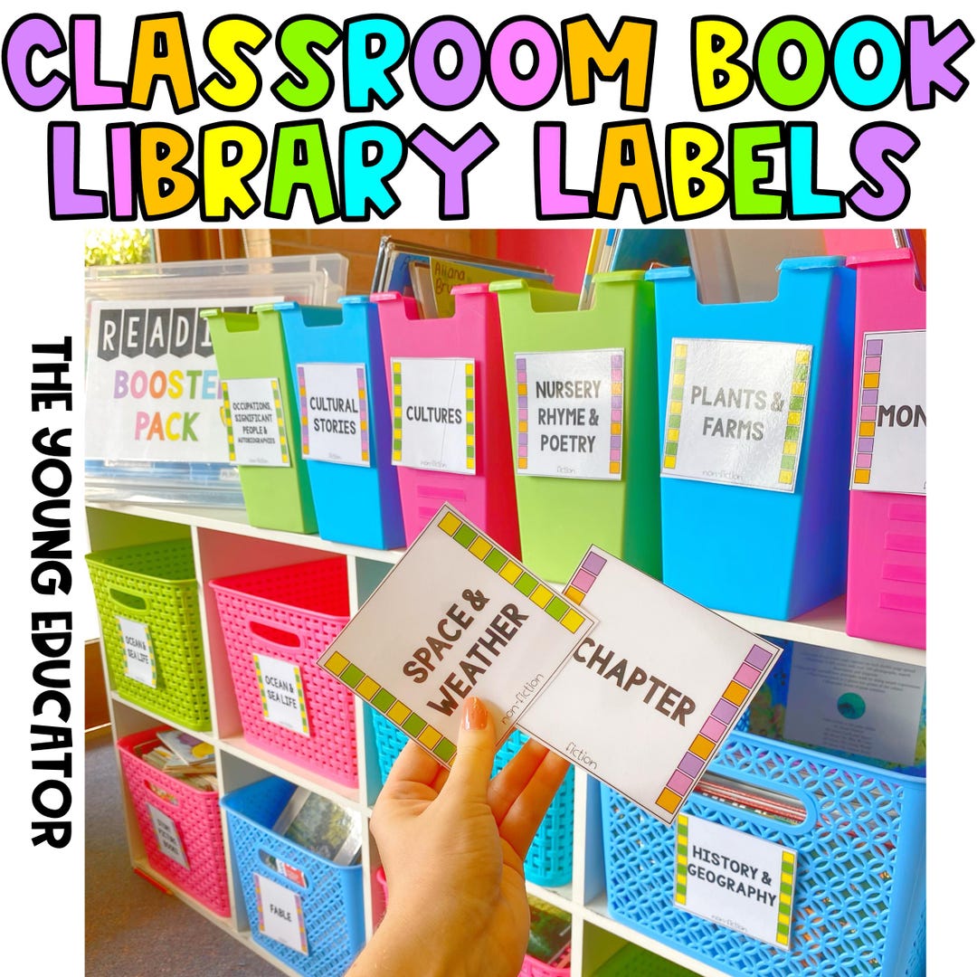Classroom Book Library Labels! - Etsy