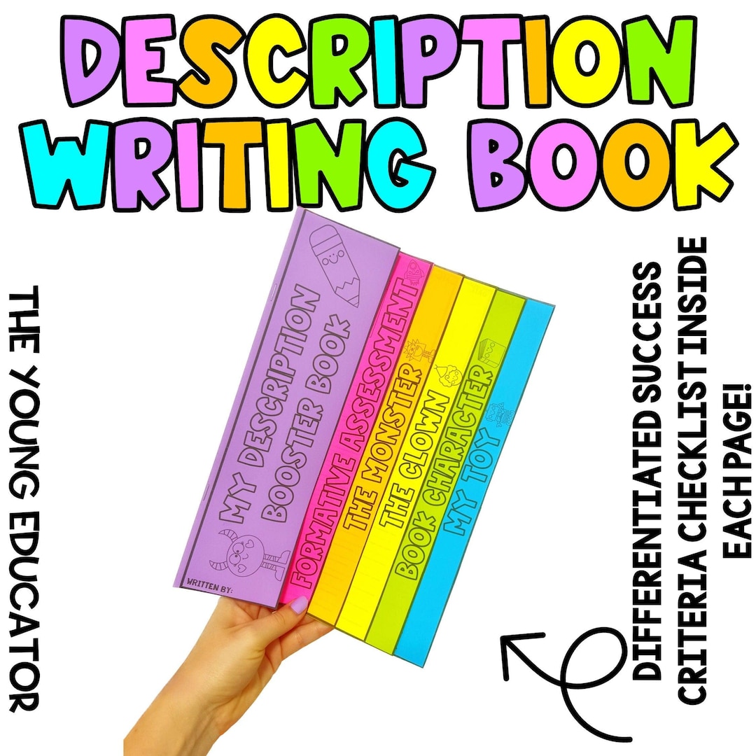 Description Writing - Booster Flip Book *differentiated Checklist* - Etsy