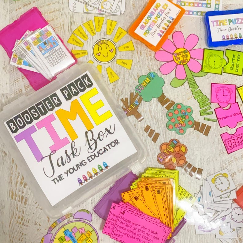 TIME BOOSTER PACK Bundle - Maths Activity Pack Bundle *differentiated ...