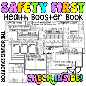 SAFETY FIRST Health Education Booster Book fire, Water, Lockdown ...