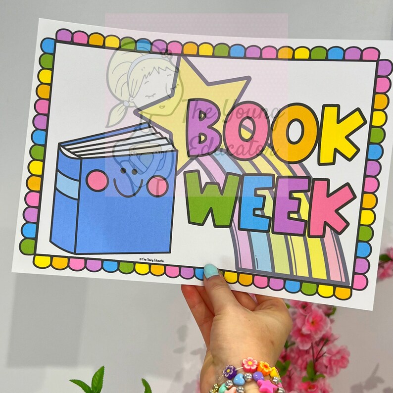 BOOK READING DISPLAY / Book Week / Read, Grow, Inspire - Etsy