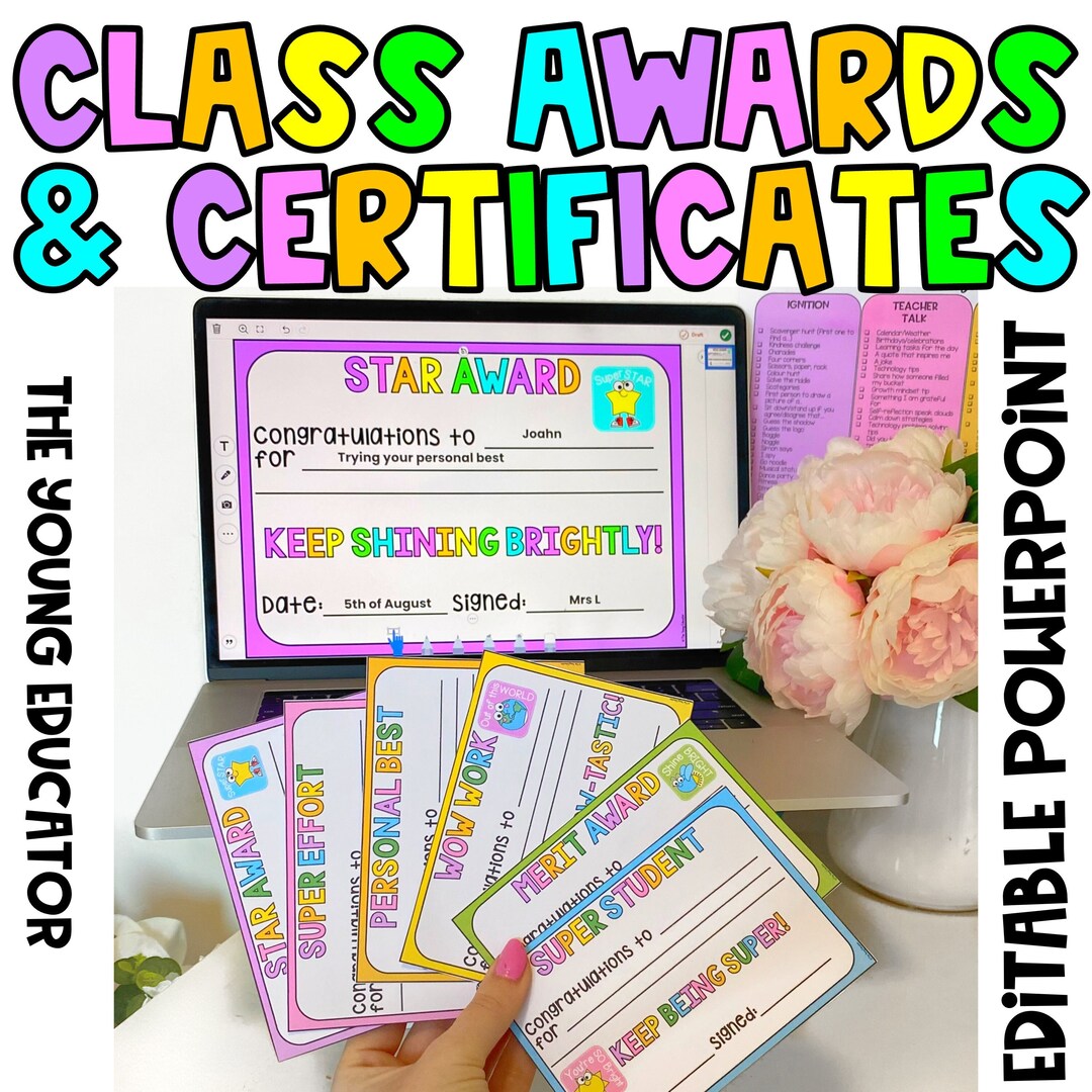 CLASS AWARDS & CERTIFICATES - Etsy