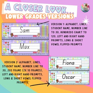 Editable Pastel Desk Plate Name Labels *lower & Upper Years* Back to ...