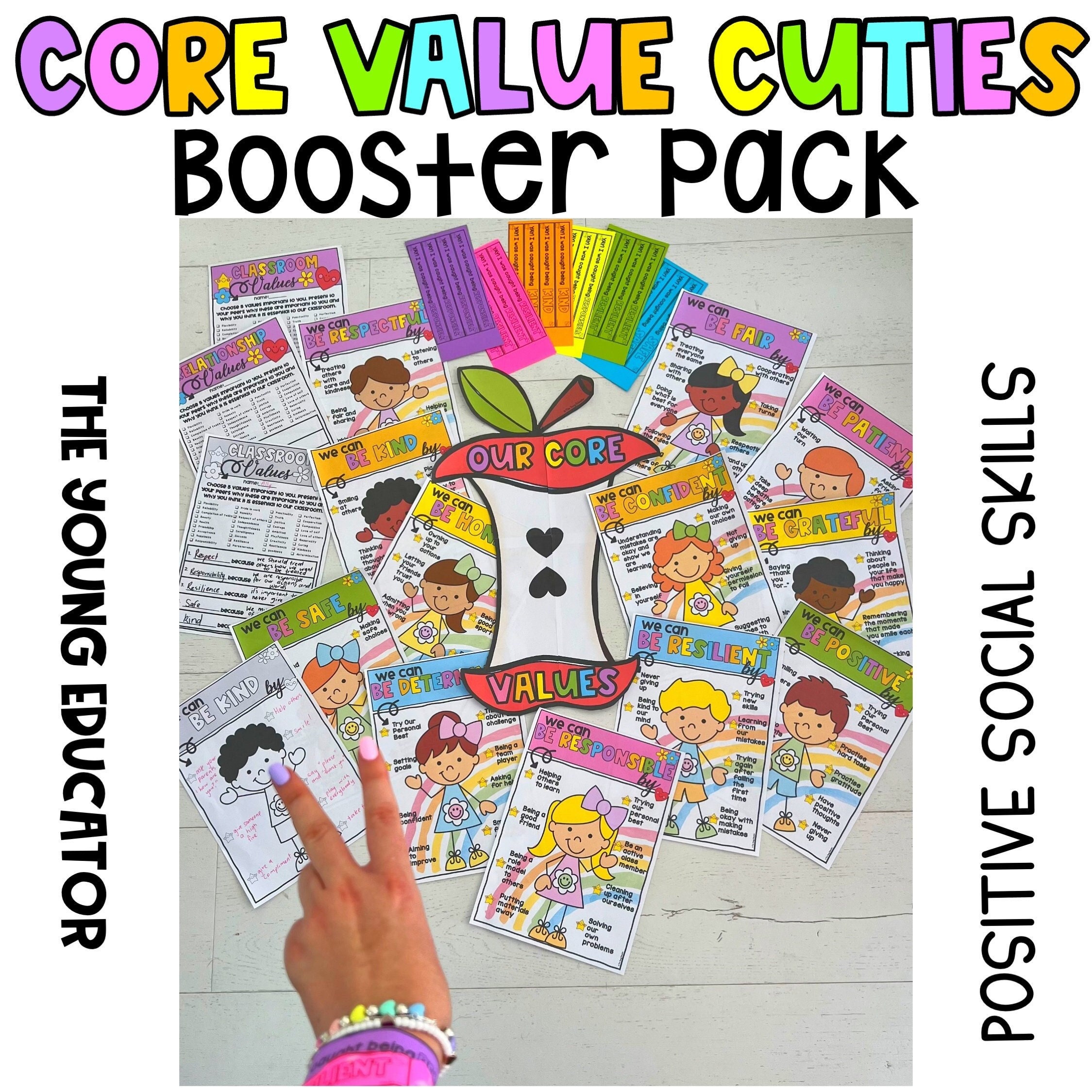 Core Values Cuties / Classroom, School & Relationships Booster Pack - Etsy