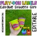 Back to School Gift Tags Editable Open House Meet the Teacher Student ...