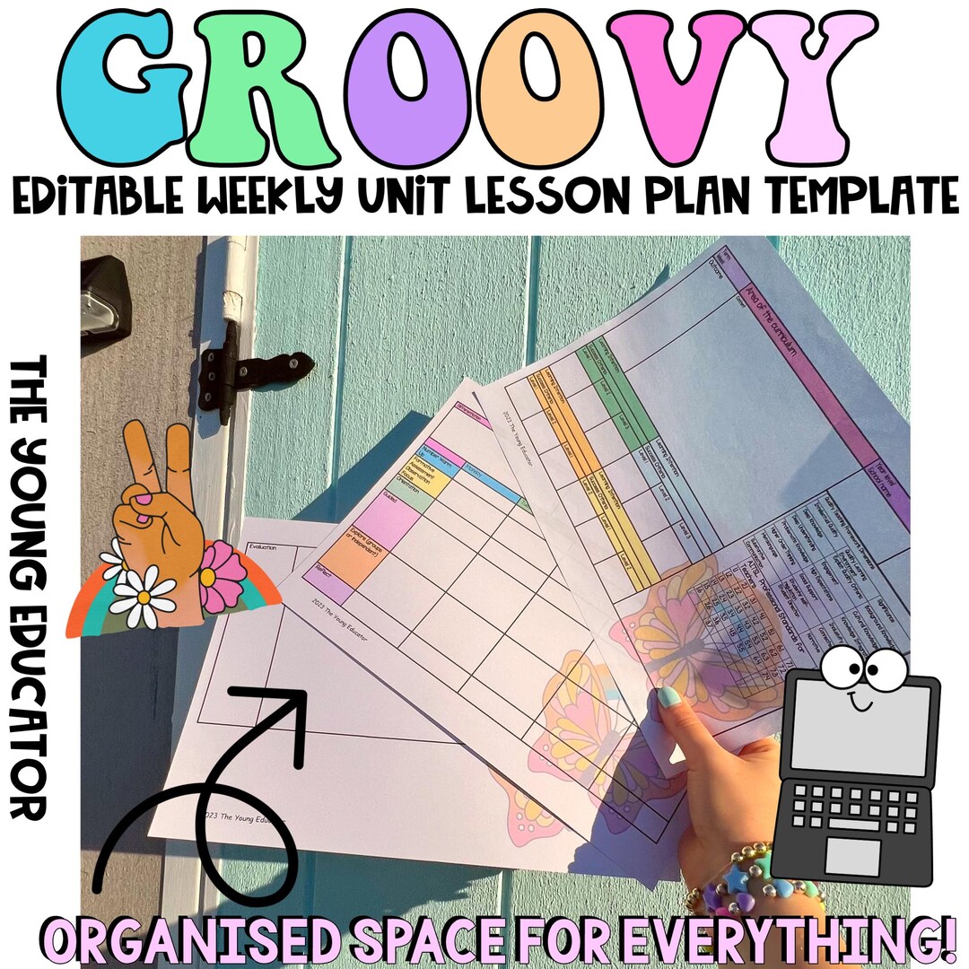 Groovy Detailed Weekly Unit Lesson Plan / Program Template - Etsy