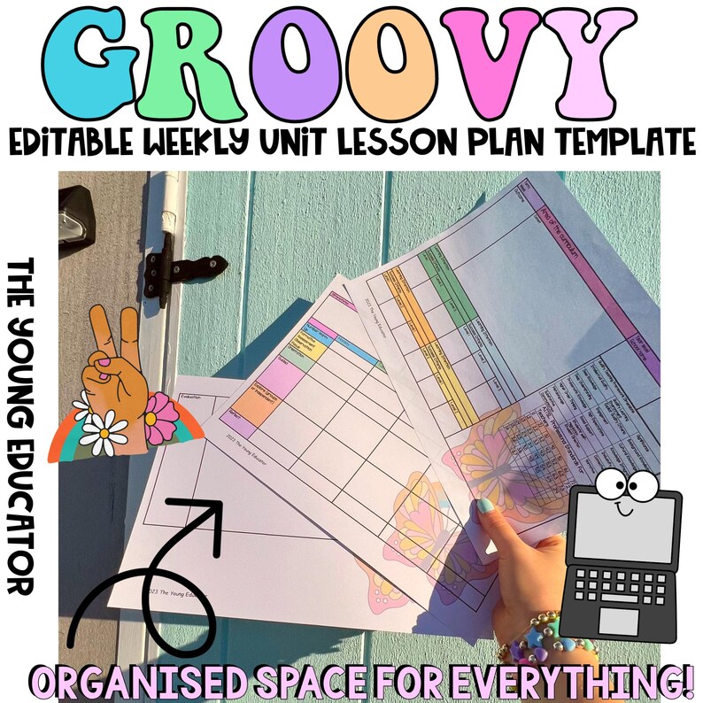 Groovy Detailed Weekly Unit Lesson Plan / Program Template - Etsy