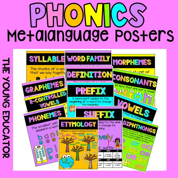 Phonics Poster - Etsy