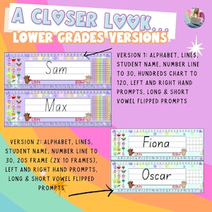 Editable Pastel Desk Plate Name Labels *lower & Upper Years* Back to ...