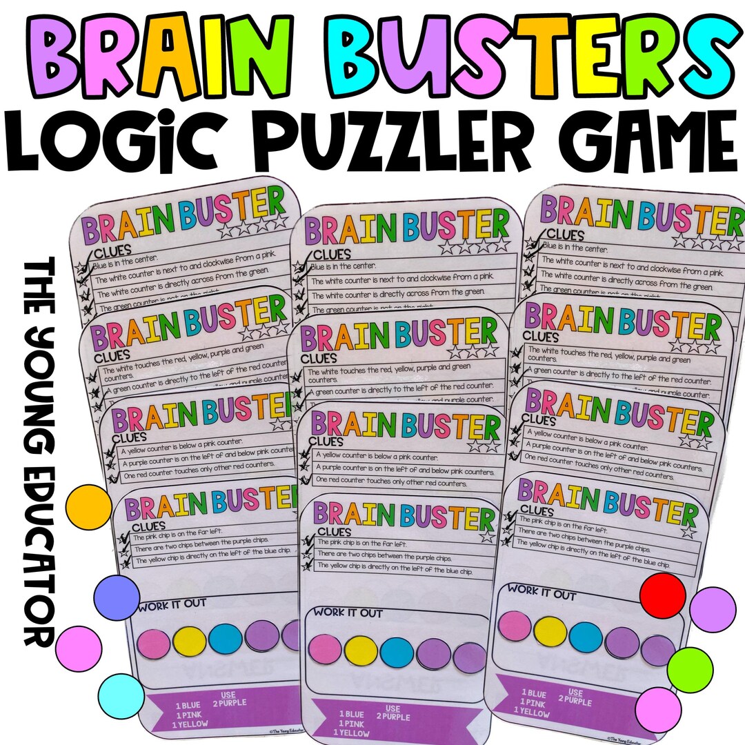 Brain Buster Differentiated Logic Game - Etsy