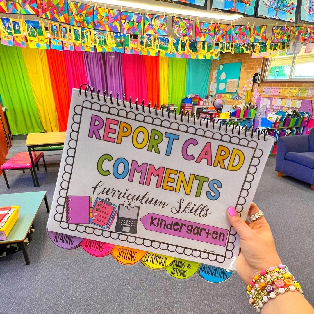 REPORT CARD COMMENTS -kindergarten/prep/foundation English&math Skills ...