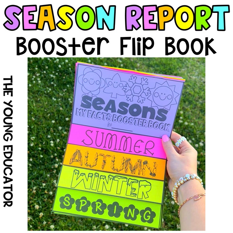 Season Report Writing Booster Flip Book / Informative Writing Template ...