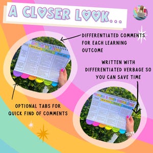 Differentiated Report Card Comments Bank - Grades 5 & 6 Curriculum ...