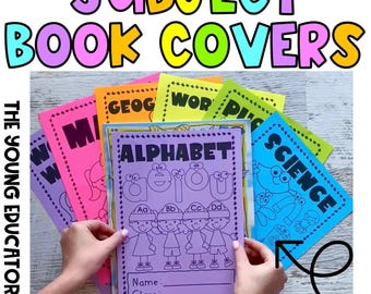 Classroom Line Art Editable Book Covers - Printable Colouring in ...