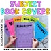 Editable Subject Book Covers - Back to School - Classroom - Etsy