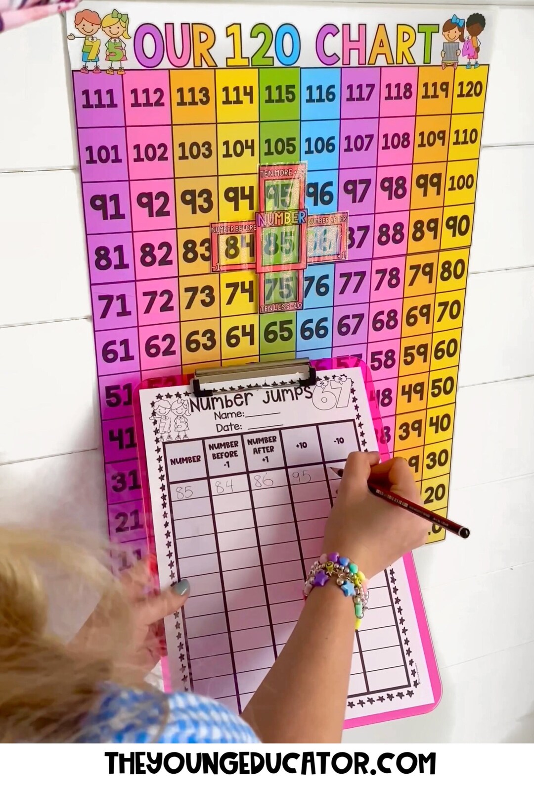 Rainbow 120 Hundreds Chart Wall Display & Number Sense Window - Etsy