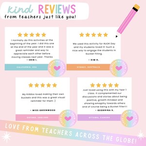 Bucket Filler Craftivity/back to School/friendship Recipe/how to Fill a ...