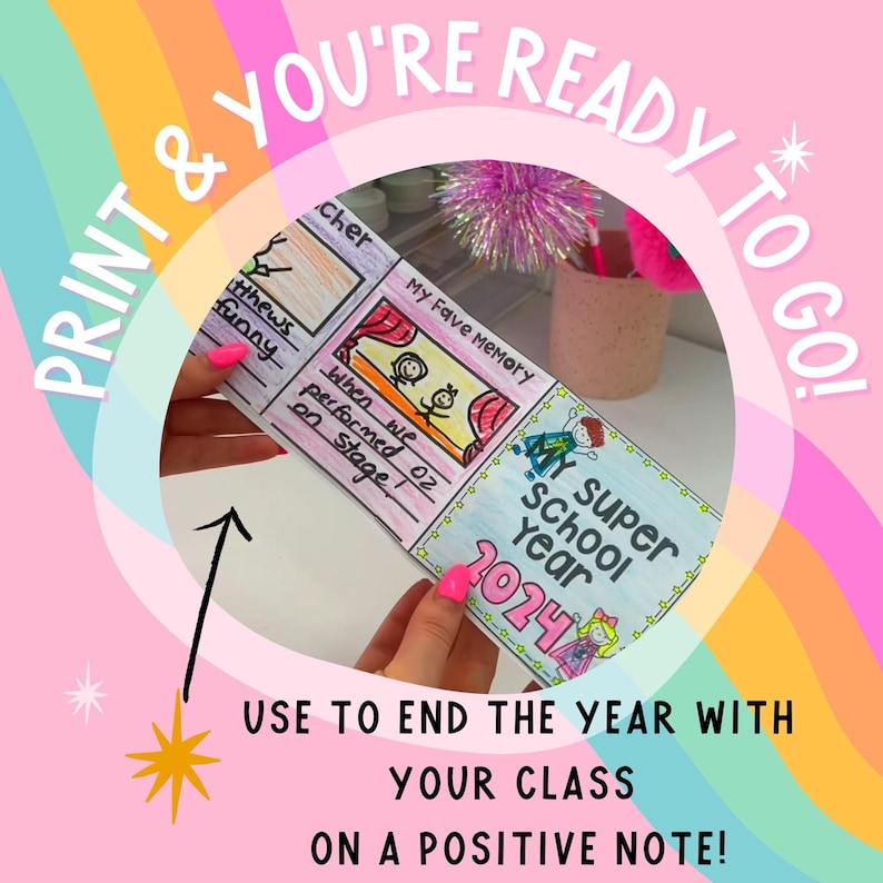 END OF YEAR - No Prep Memento Book - Student Memory Gift - Etsy Australia