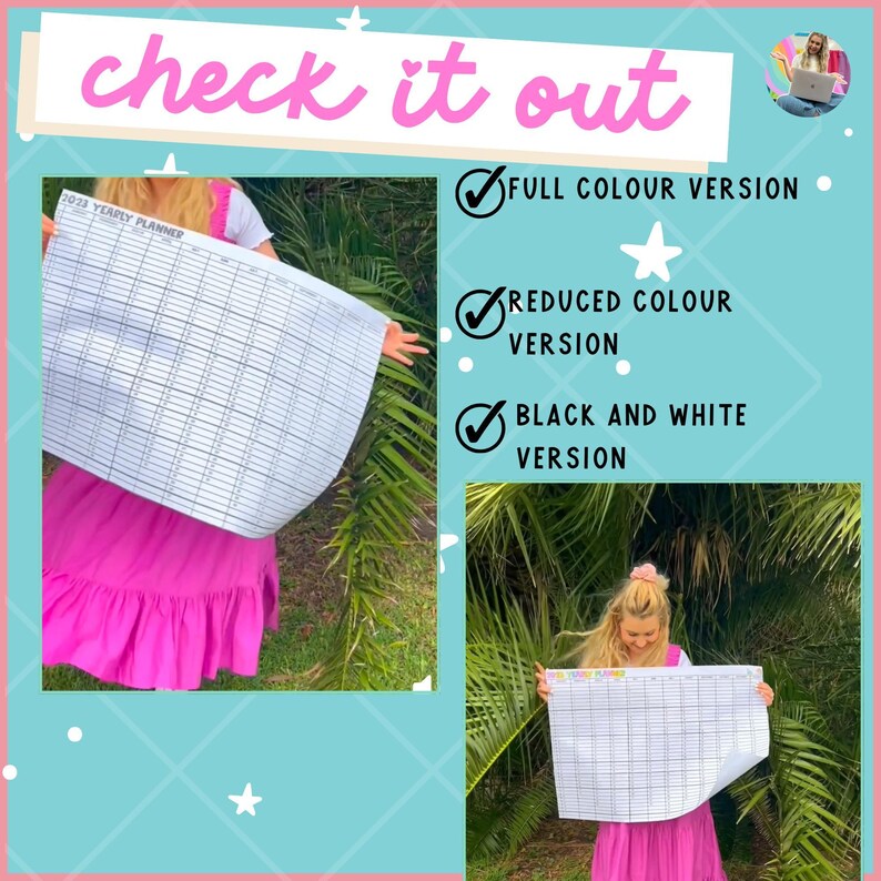 2025 Pastel Rainbow Wall Planner Yearly Calendar *free Update Each Year ...