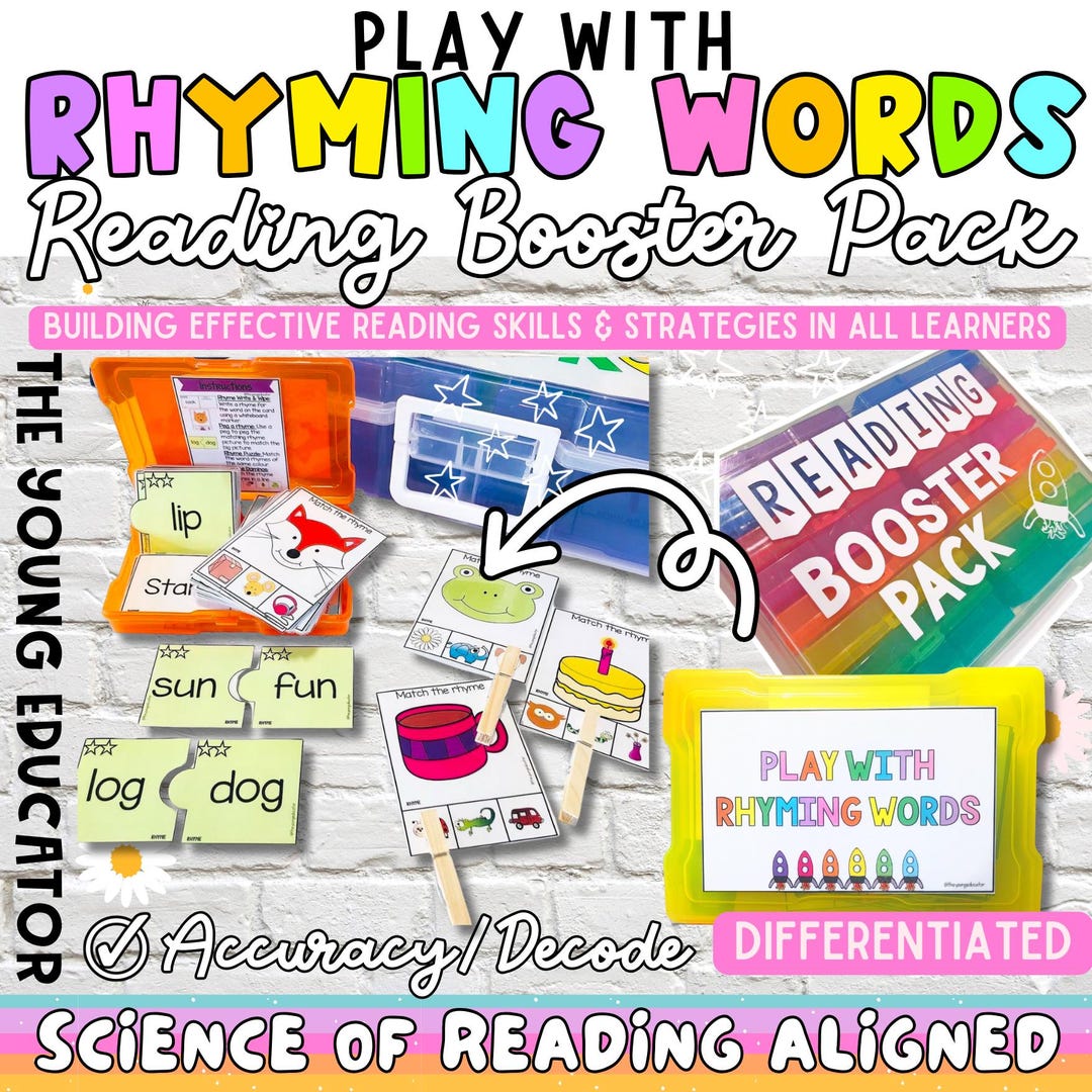 Play With Rhyming Words Reading Strategy - READING BOOSTER PACK 2/12 ...