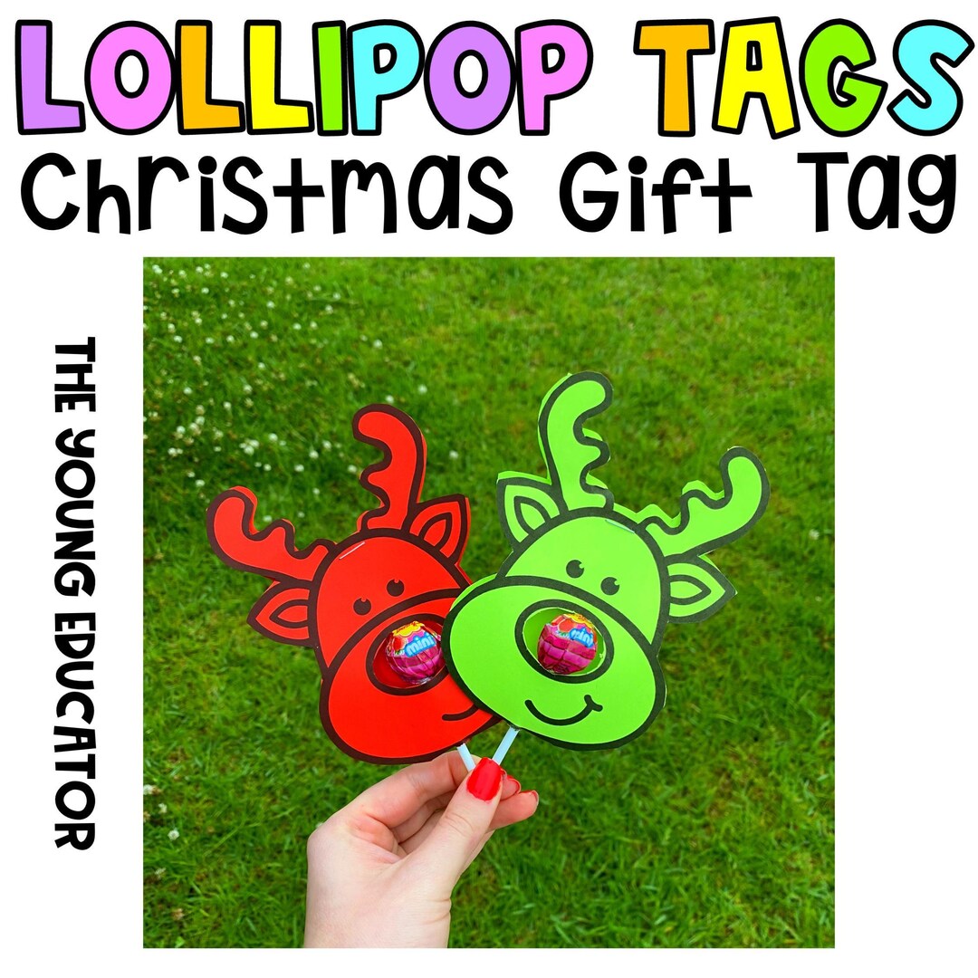 LOLLIPOP GIFT TAGS (christmas) *student Gift* - Etsy
