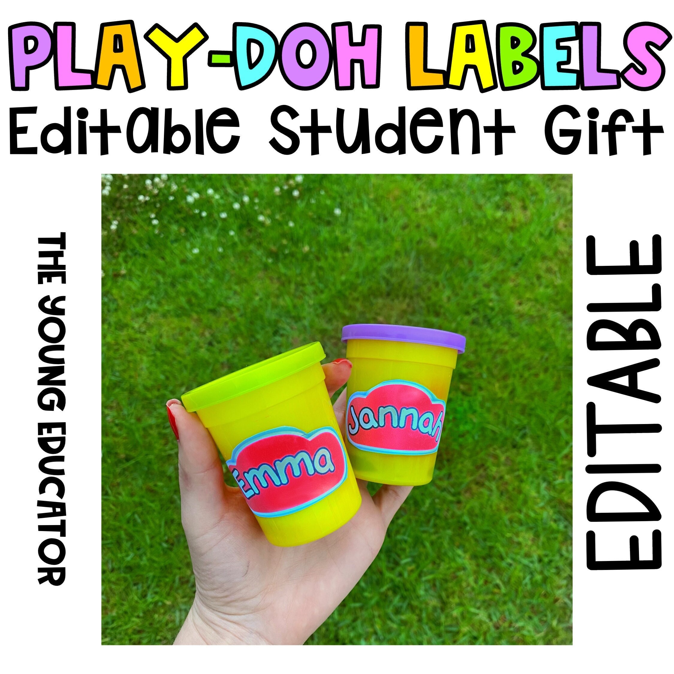 Editable Play-doh Labels Student Gift Christmas/end of Year/back to ...