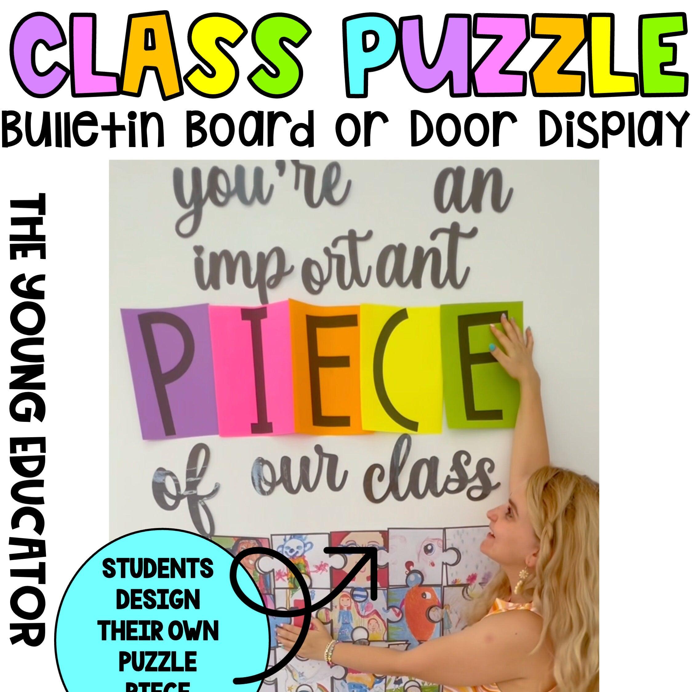 You're an Important Piece of Our Class Puzzle Door/bulletin Board ...