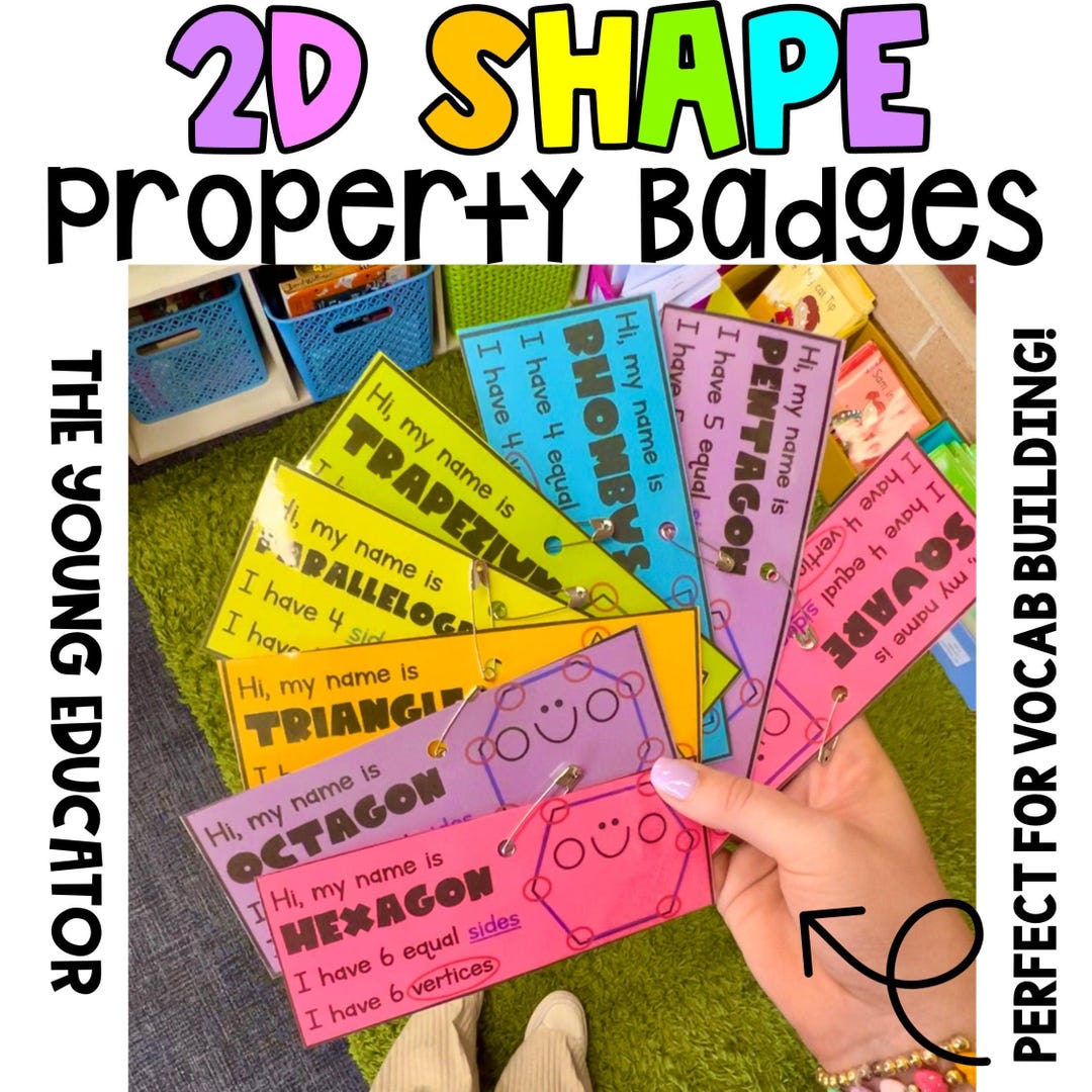 2D SHAPE Property/features Badges - Etsy