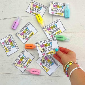 Back to School Gift Tags Editable Open House Meet the Teacher Student ...