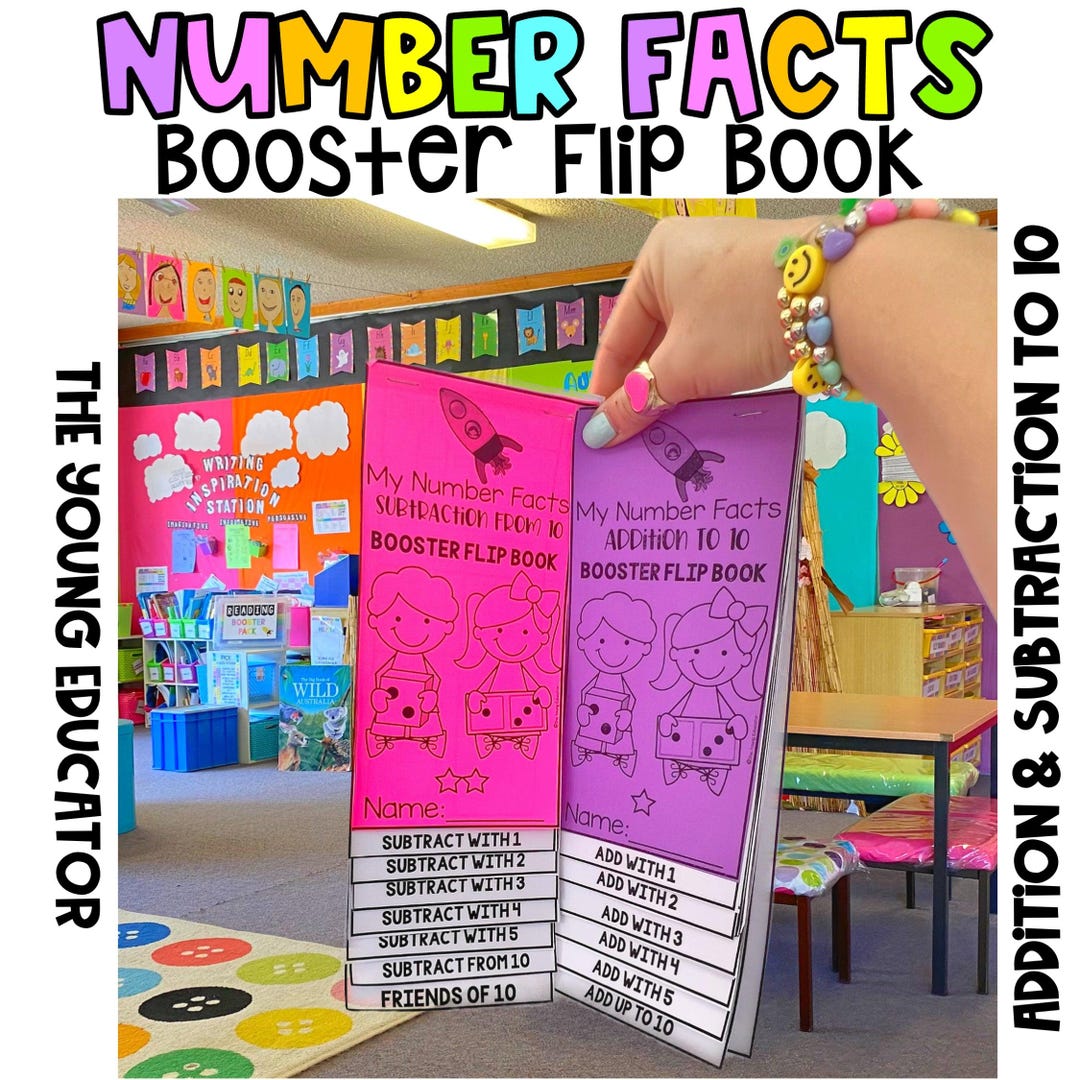 Addition and Subtraction to 10 Booster Flip Books BUNDLE - Etsy