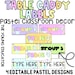 Pastel Rainbow TABLE CADDY LABELS *editable* Stationery/classroom Table ...