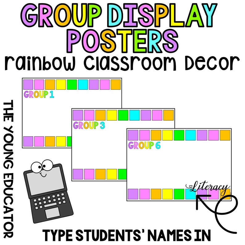 Rainbow Group Display Posters - Etsy