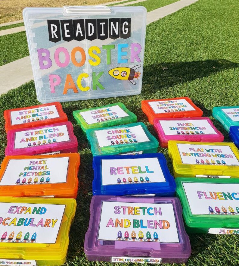 Reading Booster Pack Bundle | Reading Strategies Task Boxes | Science ...