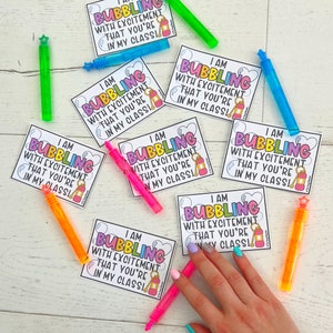 Back to School Gift Tags Editable Open House Meet the Teacher Student ...