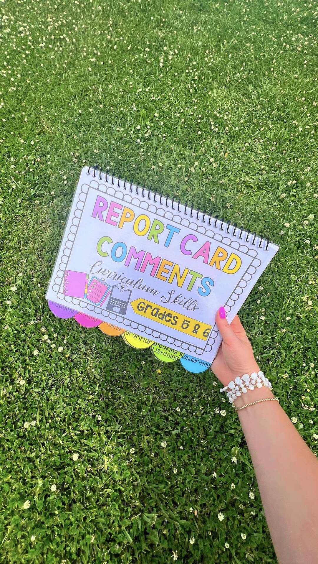 Differentiated Report Card Comments Bank Grades 5 & 6 Curriculum ...