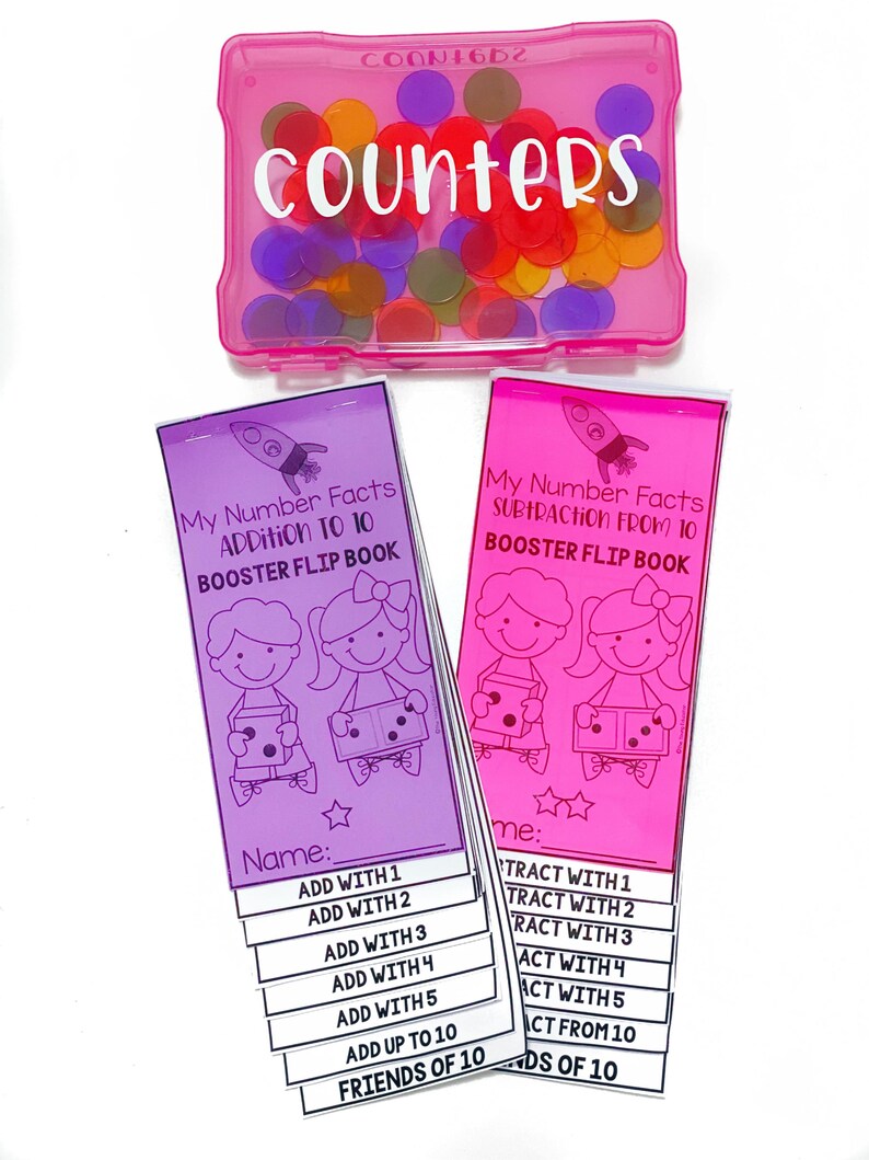 Addition and Subtraction to 10 Booster Flip Books BUNDLE - Etsy