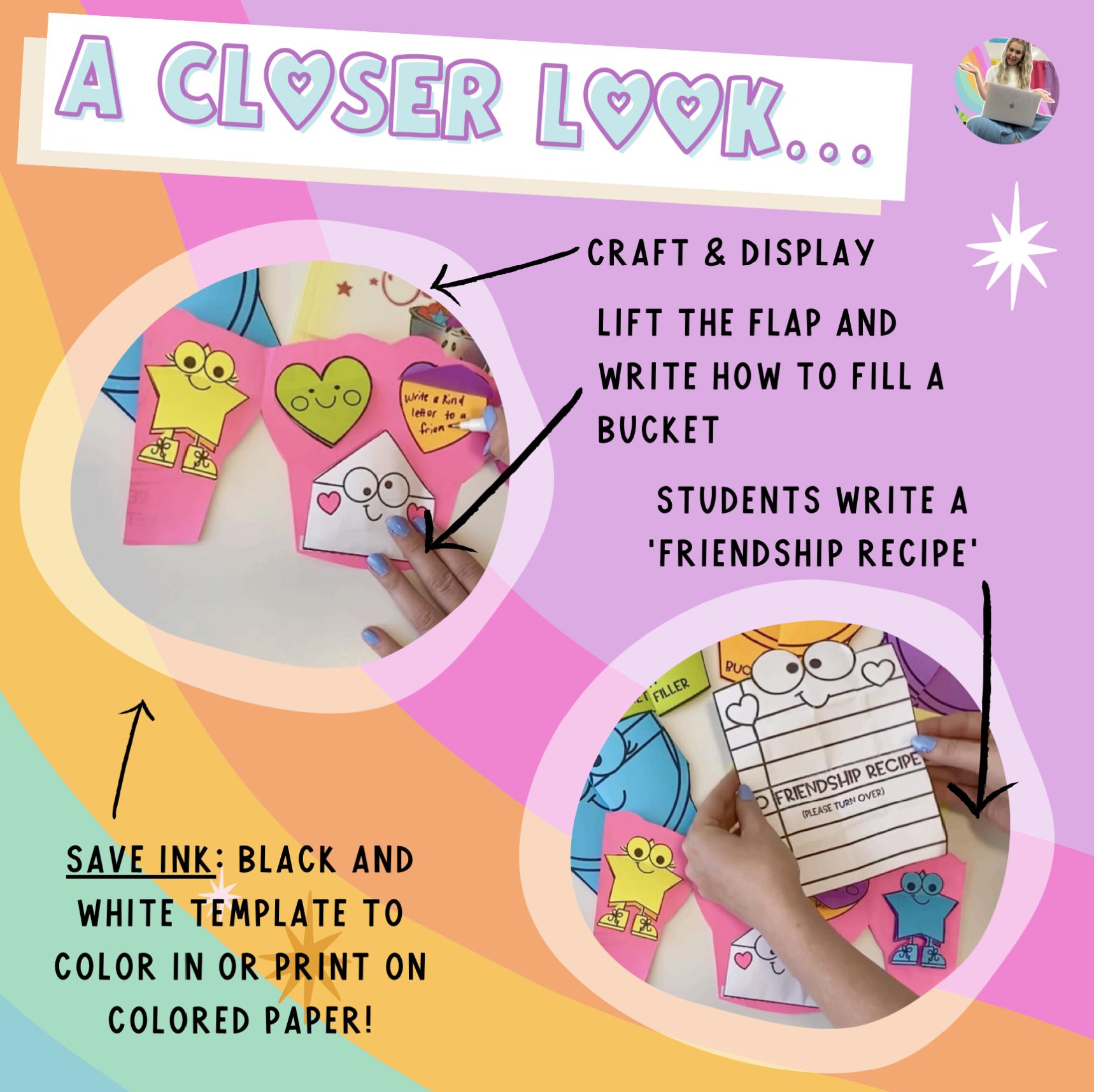 Bucket Filler Craftivity/back to School/friendship Recipe/how to Fill a ...