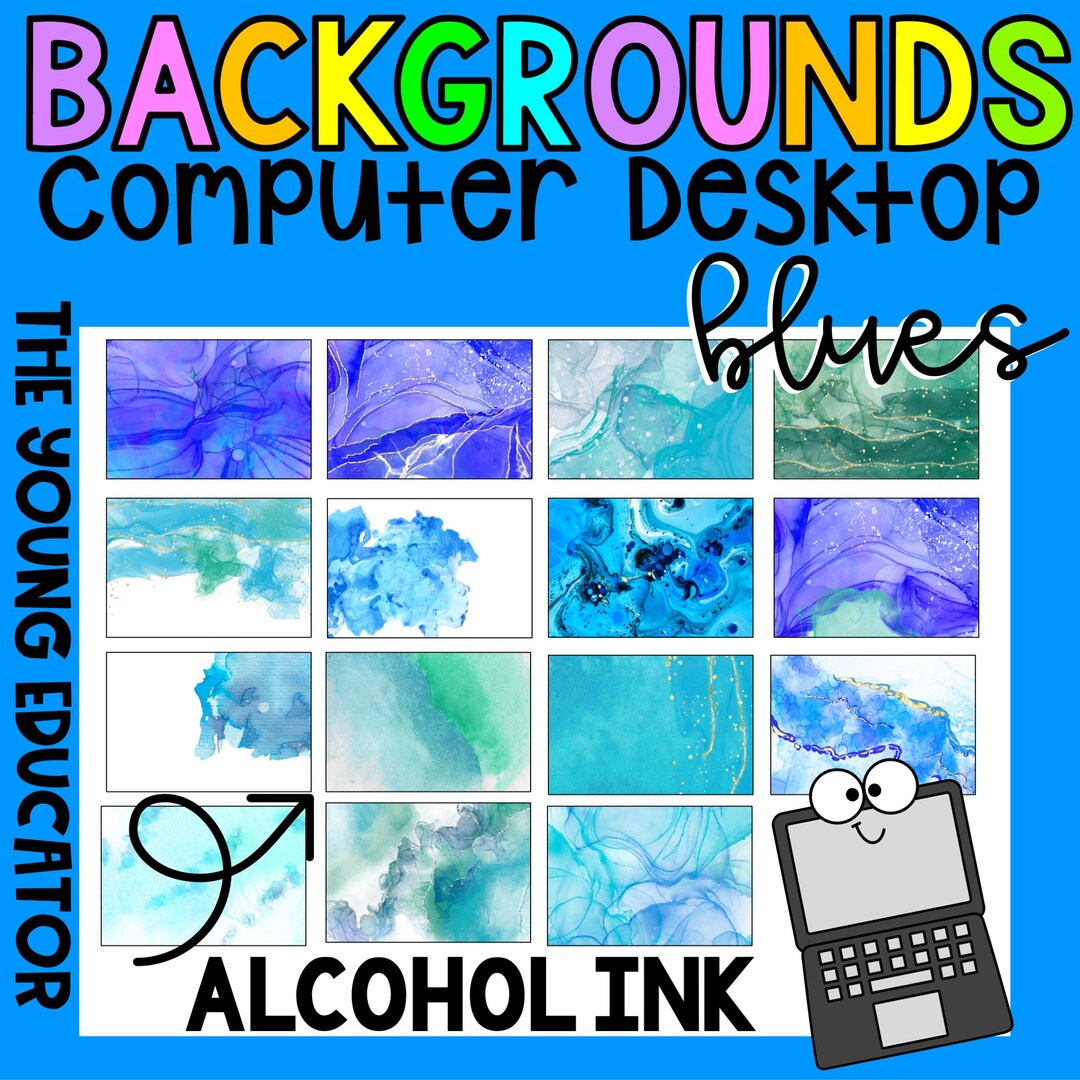 Blues Ink Computer Desktop Backgrounds - Etsy