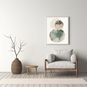 Japandi Wall Art Sage and Neutral Nature Wabi Sabi Art Abstract Nature Print Instant Download ...