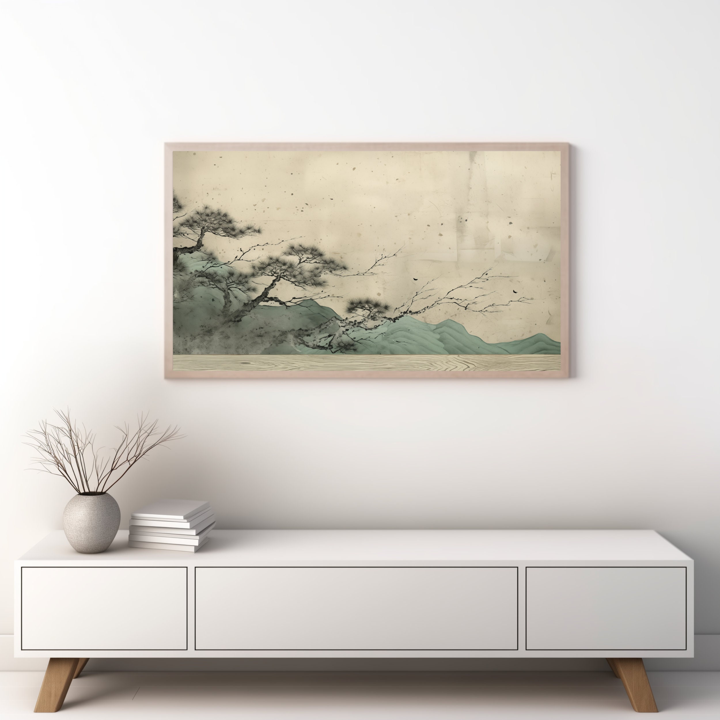 Samsung Frame TV Art | Spring Wabi Sabi Art | Spring Japandi Nature | Japanese Nature Tv Art ...