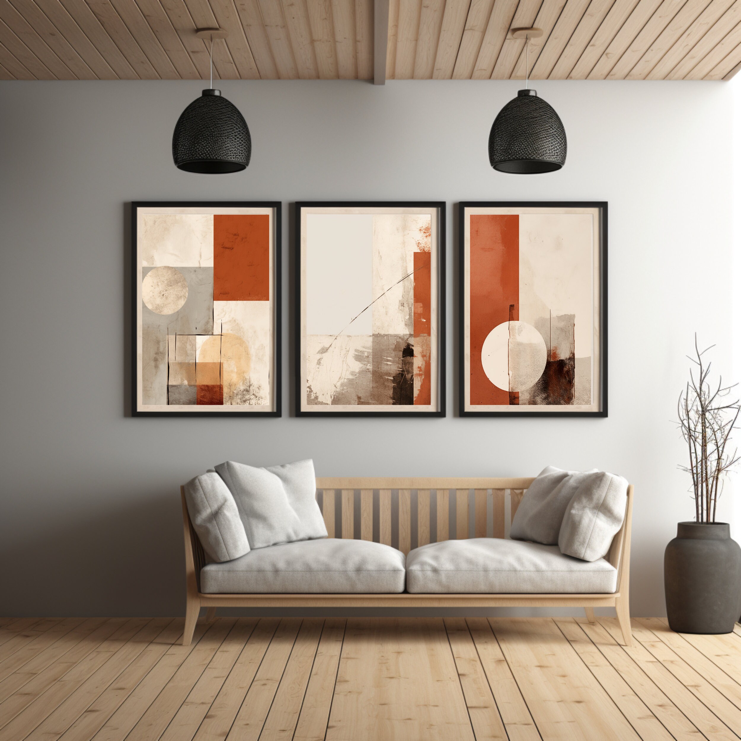 Set of 3 Japandi Wall Art Japandi Art Wabi Sabi Wall Art - Etsy