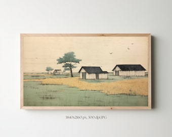 Samsung Frame TV Art Spring Wabi Sabi Art Spring Japandi Nature Japanese Nature Tv Art Japandi ...